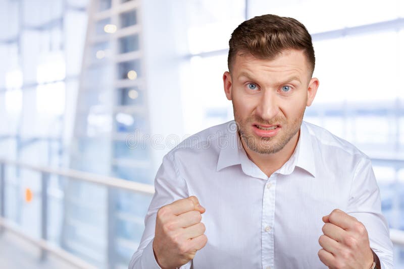 Angry Young Man stock photo. Image of defense, male, protest - 72930718