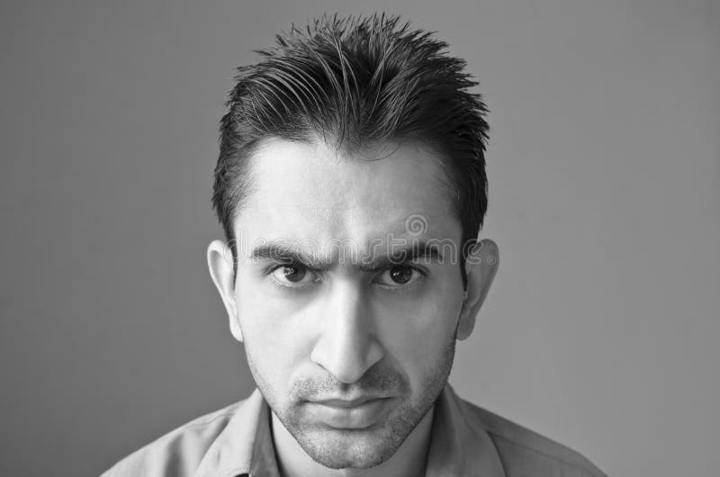 Angry young man portrait stock photo. Image of white - 36108642