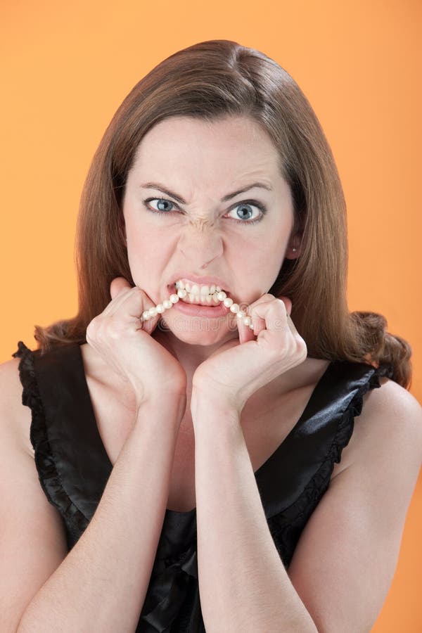 Mean Woman stock photo. Image of dress, mature, lady - 18500926