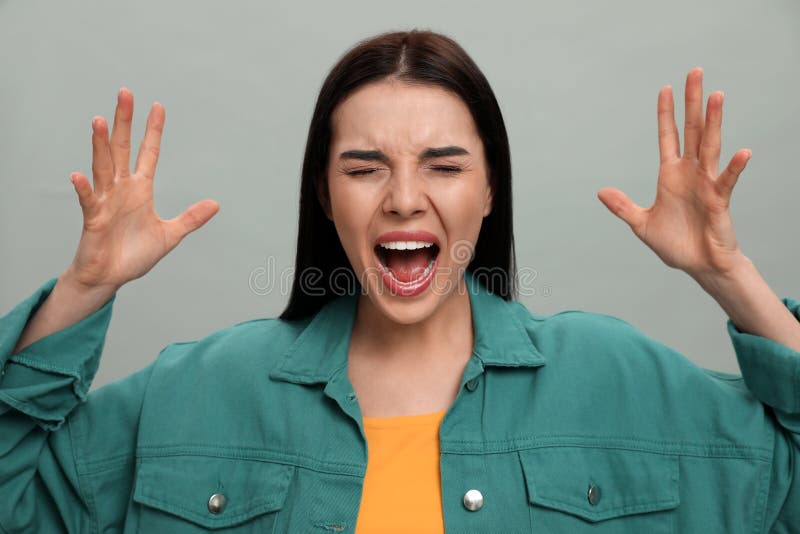 Angry Young Woman with Megaphone Leading Protest Stock Image - Image of ... Angry Young Woman with Megaphone Leading Protest Stock Image - Image of ...