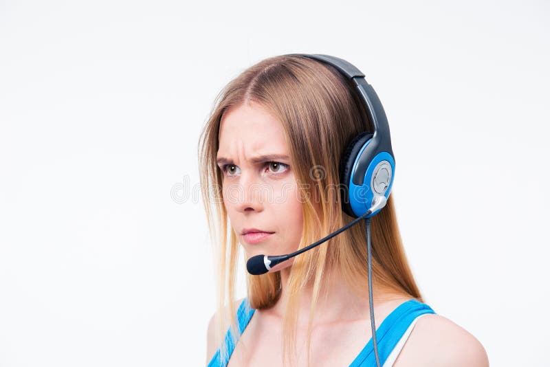 Angry operator stock photo. Image of center, consultant - 28822980