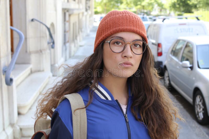 Angry Young Woman on the Street Stock Photo - Image of furious, hate ...