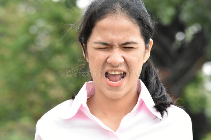 An Angry Youthful Diverse Person Stock Photo - Image of irate, anger ...