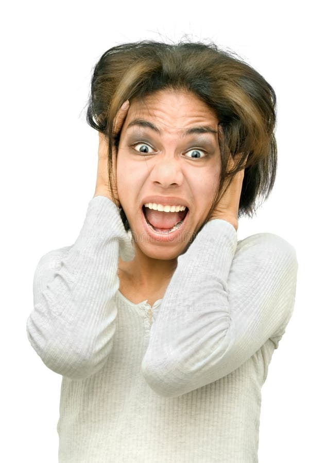 Angst Aangejaagde Emo Aziatische Tiener Stock Afbeelding - Image of ...