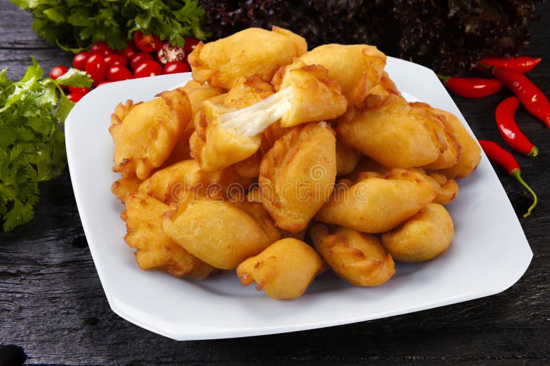 Angu Pastry Stuffed with Cheese, Brazilian Snack Stock Photo - Image of ...