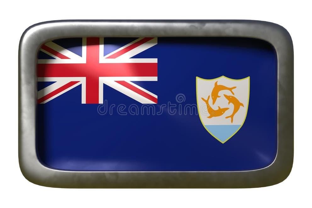 Anguilla flag sign stock illustration. Illustration of overseas - 153999853