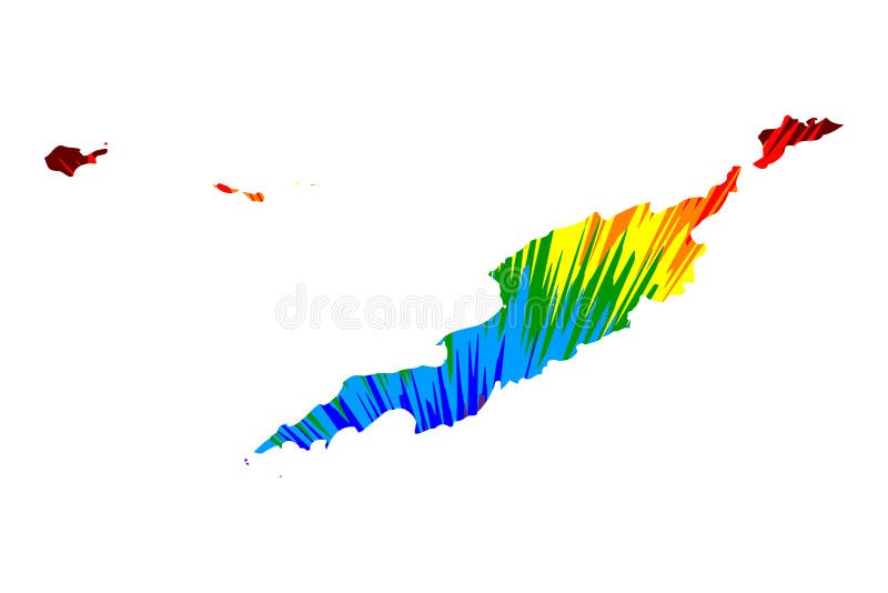 Anguilla - Map is Designed Rainbow Abstract Colorful Pattern Stock ...