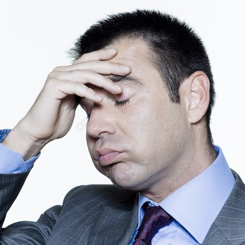 Anguish expressive man stock photo. Image of necktie, ironic - 7129446
