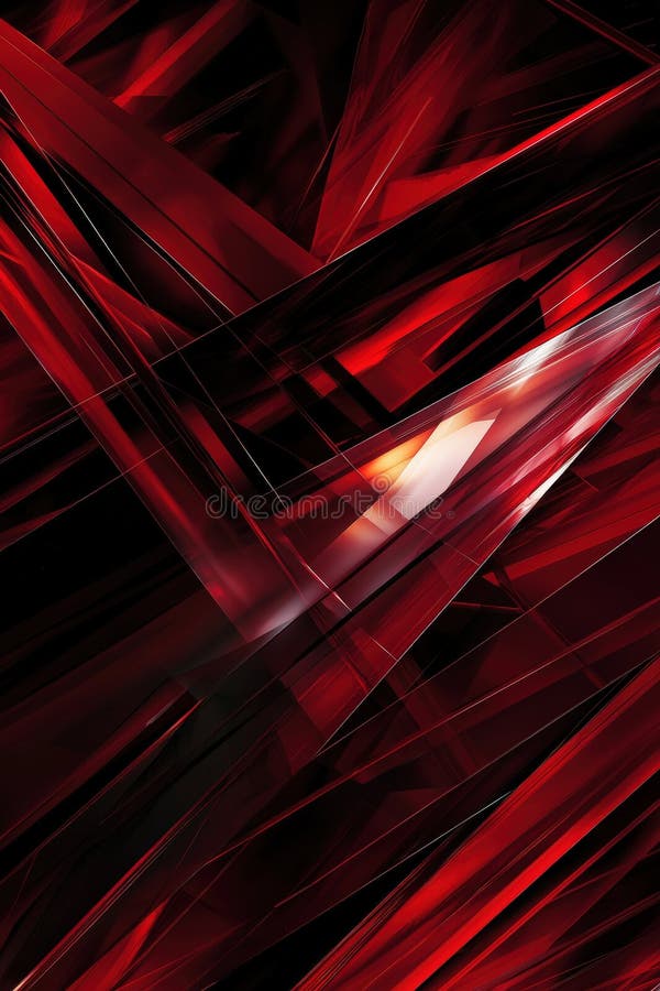 Dramatic Angular Abstract Background in Deep Red and Black for Luxury ...