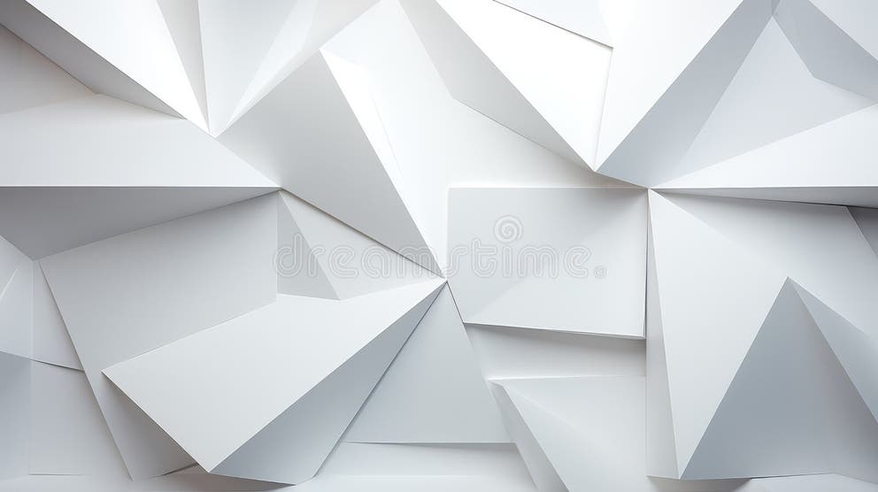Angular Abstract White Backgrounds Stock Illustration - Illustration of ...