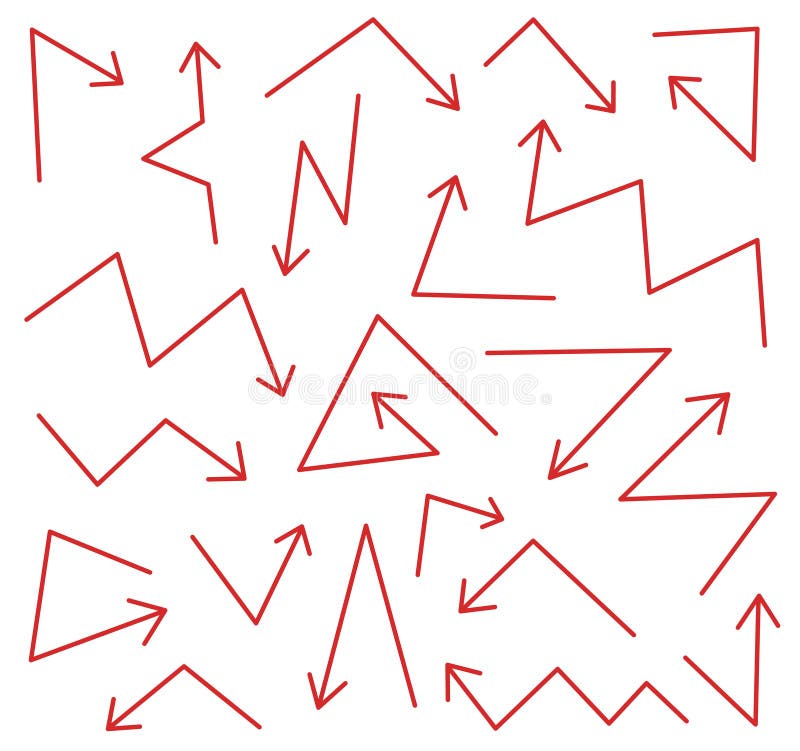 Arrows Set Collection. Smooth Twisted and Zigzag. Vector Contour Line ... Arrows Set Collection. Smooth Twisted and Zigzag. Vector Contour Line ...