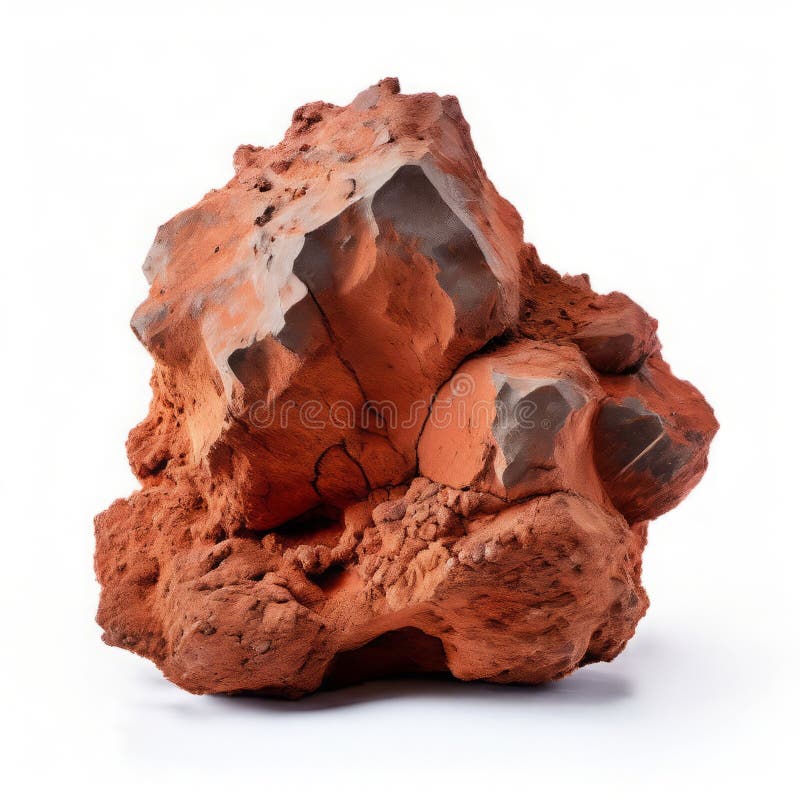 Angular Bauxite Rock with a Reddish Brown Color a Sour Stock Photo ...