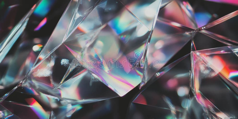 Angular Bokeh Shapes with Sharp Edges and Brilliant Sparkle on a Dark ...