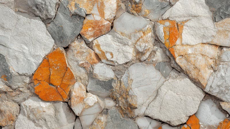 Angular Clasts of Breccia Rock Sample in Natural Formation Stock ...