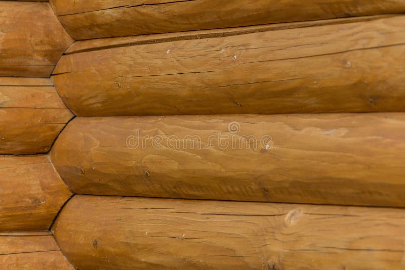 Angular Connection of a Wooden House Stock Image - Image of surface ...