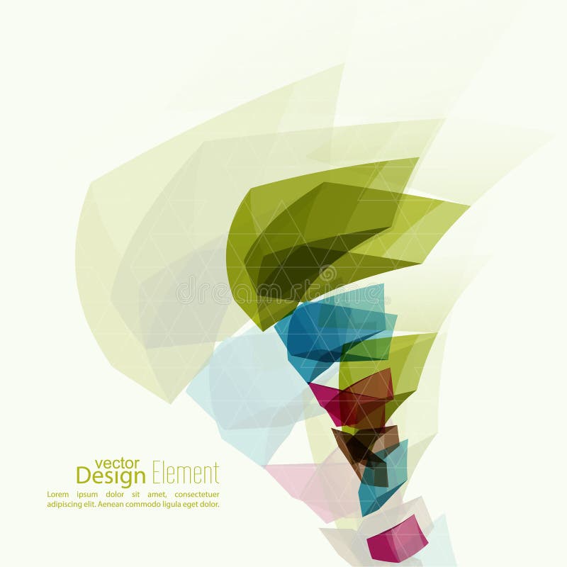 Angular Geometric Color Shape Stock Vector - Illustration of overlay ...