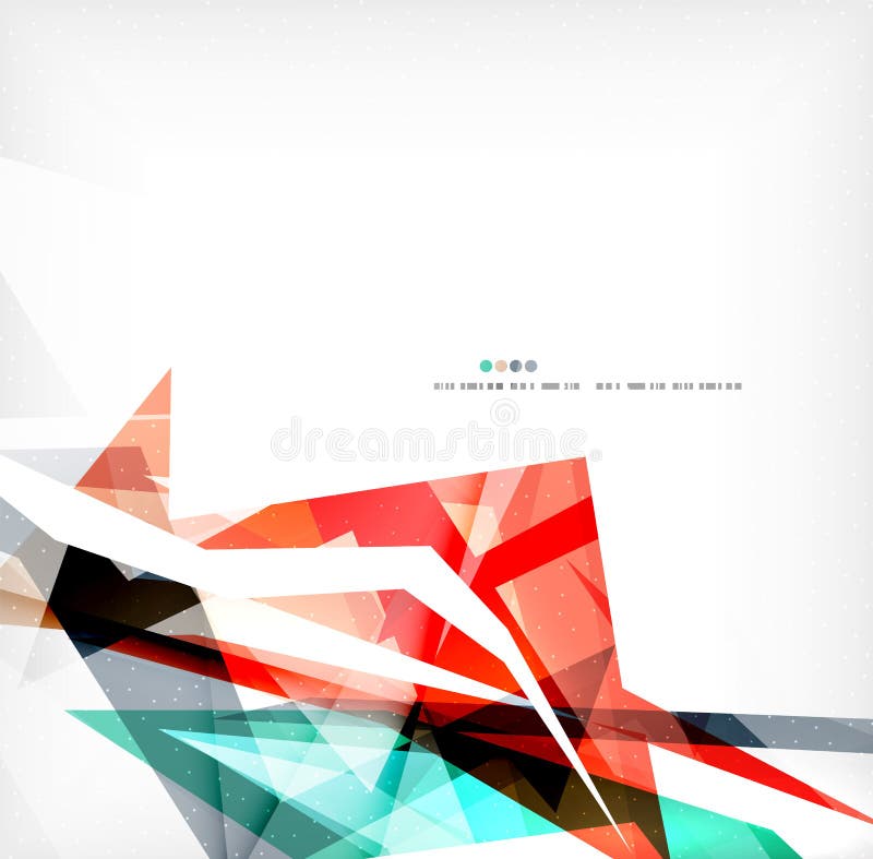Angular Geometric Color Shapes Stock Vector - Illustration of backdrop ...