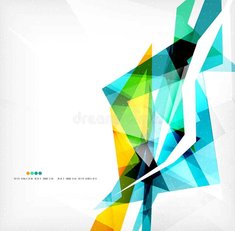 Angular Geometric Color Shapes Stock Vector - Illustration of angular ...