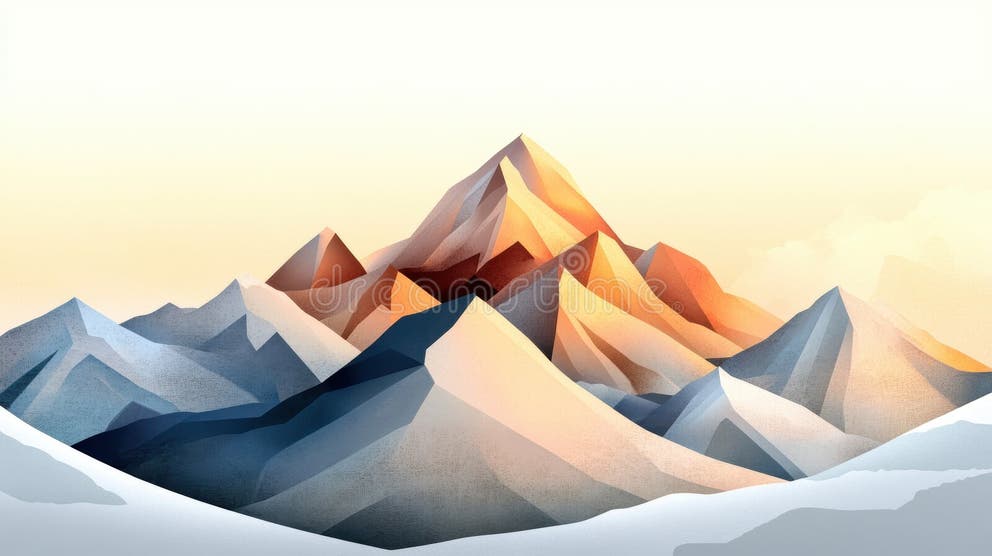 Angular Mountain Peaks Stock Illustrations – 2,058 Angular Mountain ...