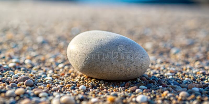 Angular Perspective of Pebble Generative AI, Background, Blue, Rocky ...