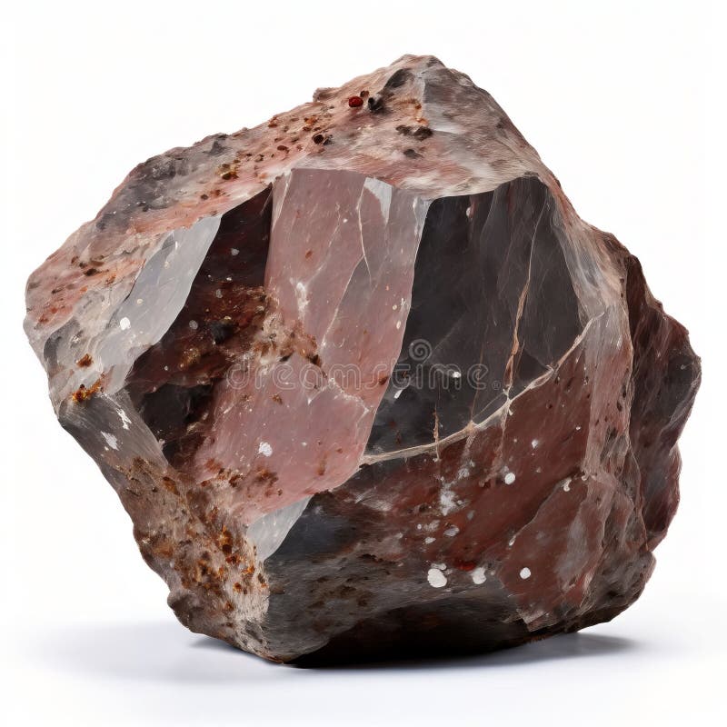 Angular Porphyry Boulder with Large Crystals Embedded in a Fin Stock ...