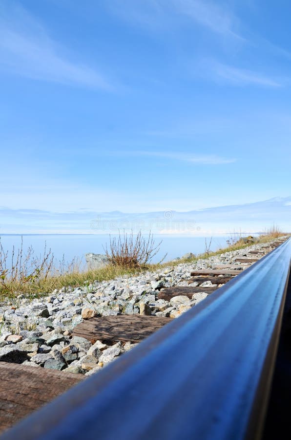 Angular Rail Perspective stock image. Image of railway - 94529651