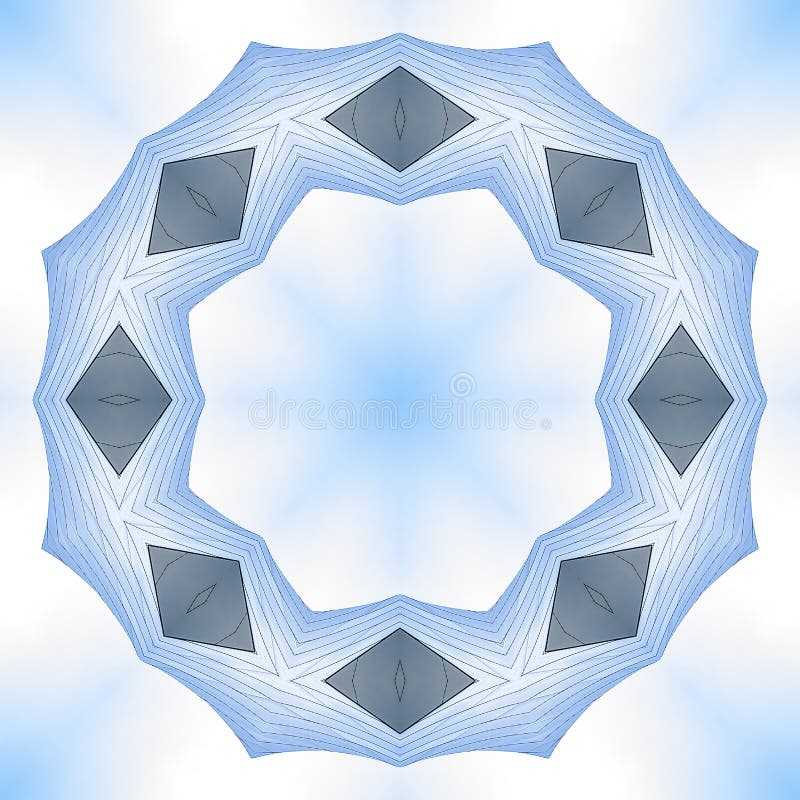 Angular Ring Made with Metal Sheets Concert Hall Stock Illustration ...