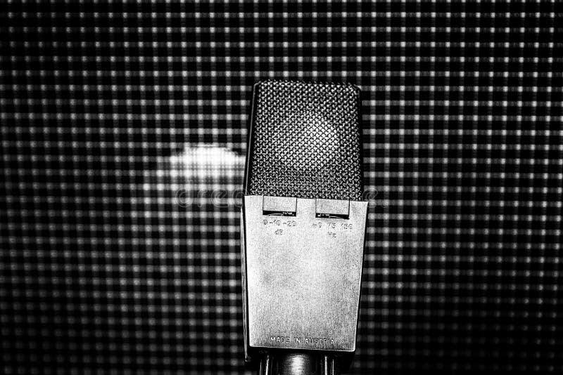 An Angular Shaped Recording Studio Condenser Microphone, Placed on a ...