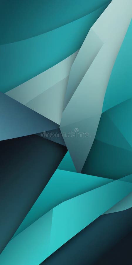 Angular Shapes in Teal and Gray Stock Image - Image of generated, teal ...