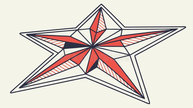 Angular Star Pattern, Geometric Design Vector Design Art Generative AI ...