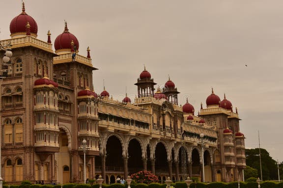 Angular View of the Mysore Palace in Mysore Stock Image - Image of ...