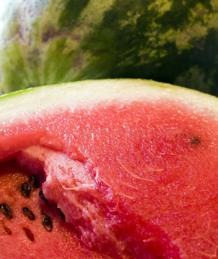 Deliziosa Anguria Tagliata a Pezzi Fotografia Stock - Immagine di ...