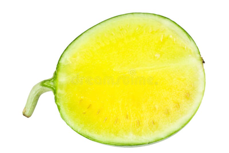 Anguria gialla fotografia stock. Immagine di parte, giallo - 14584144