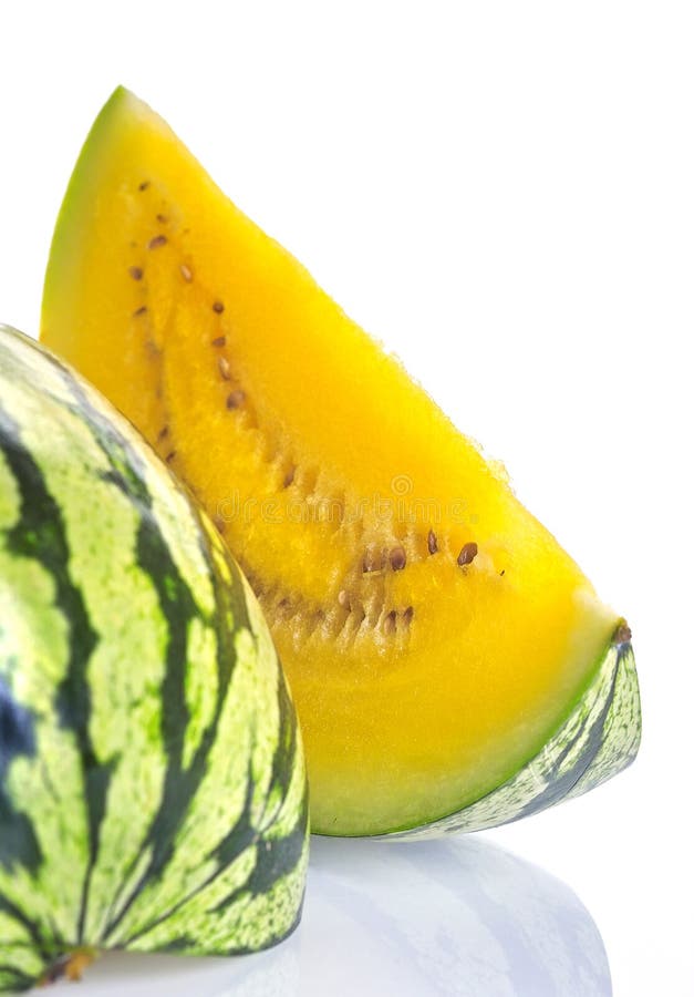 Bevanda Gialla Dell'anguria in Vetri Fotografia Stock - Immagine di ...