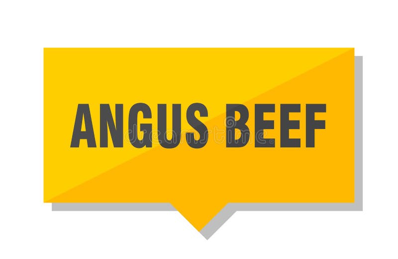 Angus beef price tag stock vector. Illustration of price - 117502651