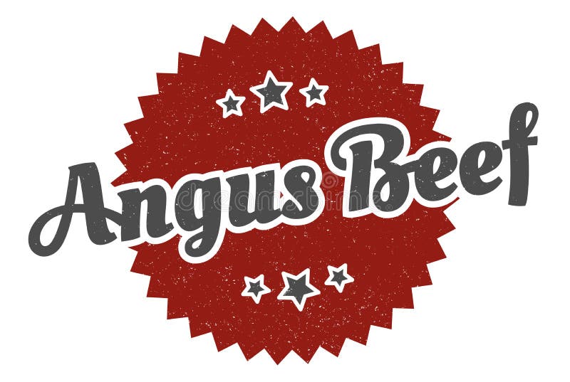 Angus Beef Sign. Angus Beef Vintage Retro Label Stock Vector ...