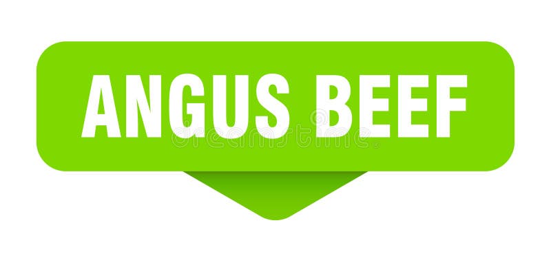 Angus Beef Sticker. Angus Beef Sign on Transparent Background Stock ...