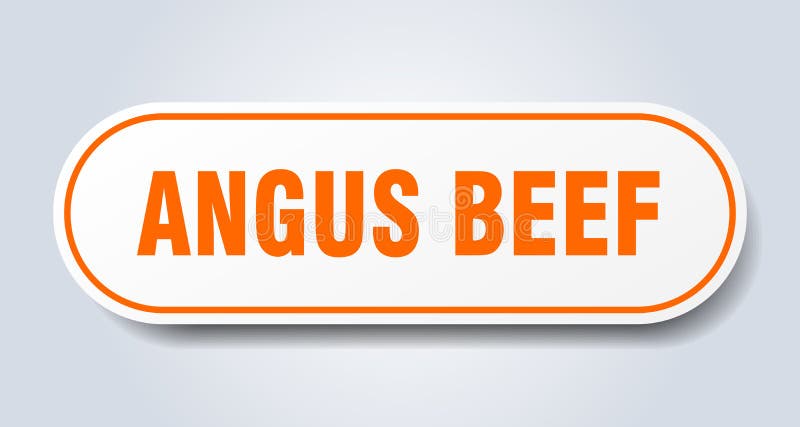 Angus beef sticker. stock vector. Illustration of isolated - 158776045
