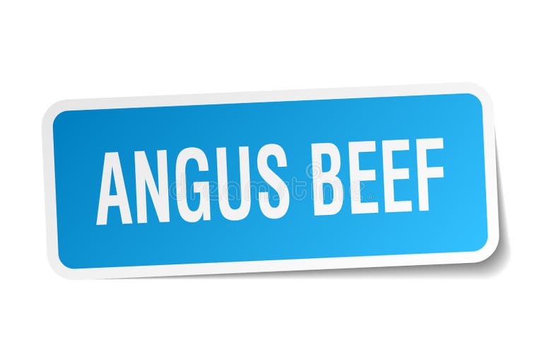 Angus beef sticker stock vector. Illustration of angus - 99302030