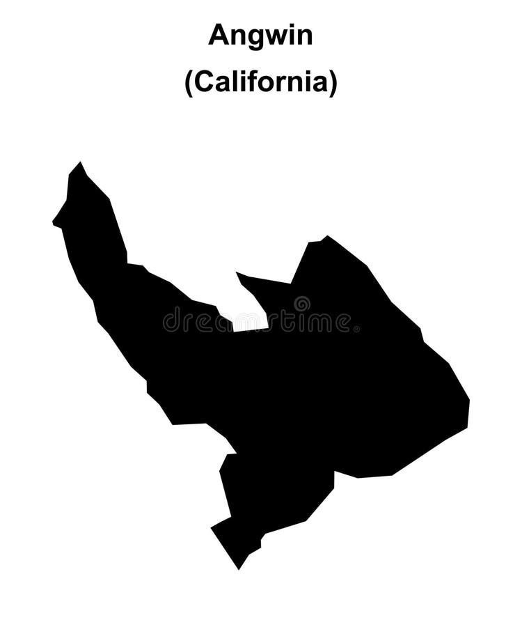 Angwin Outline Map Stock Illustrations – 1 Angwin Outline Map Stock ...