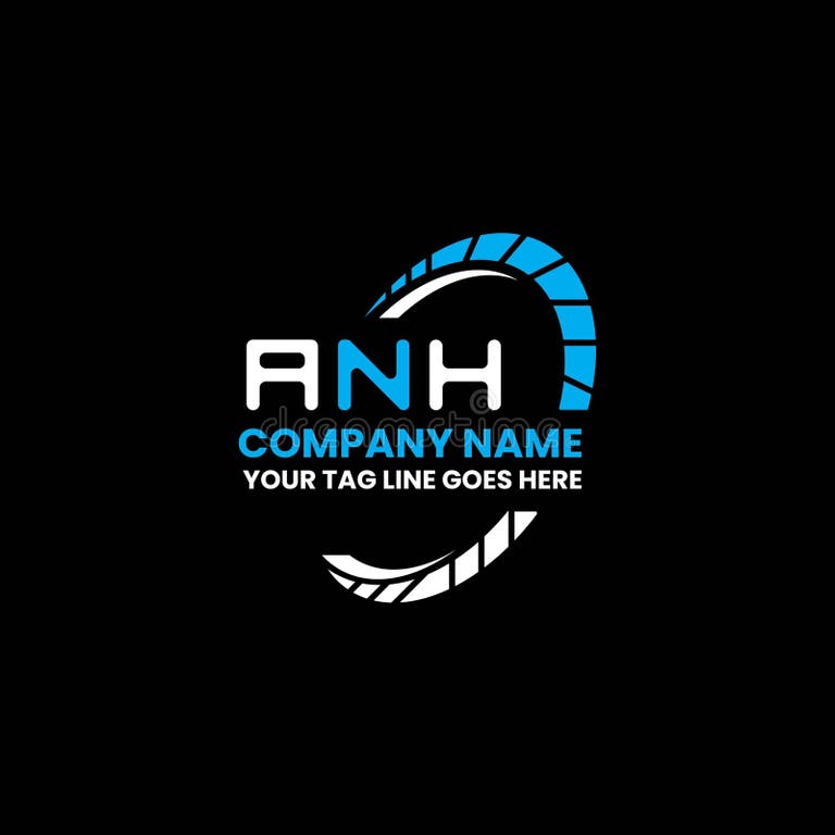 ANH Letter Logo Creative Design with Vector Graphic, ANH Stock Vector ...