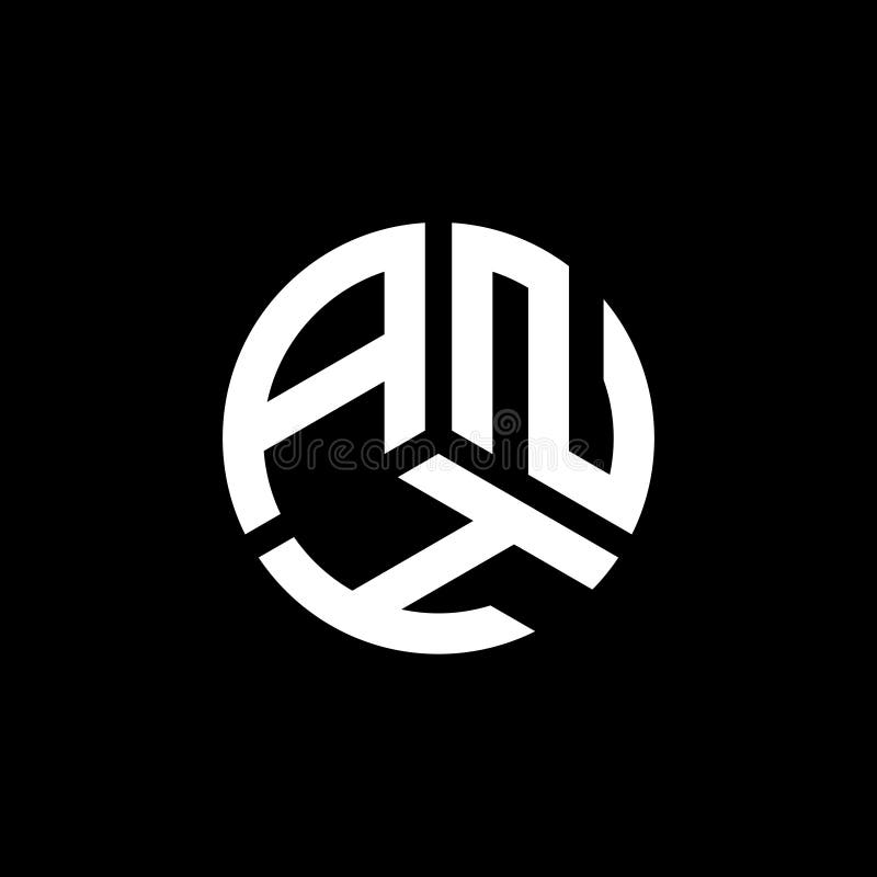 ANH Letter Logo Design on White Background. ANH Creative Initials ...