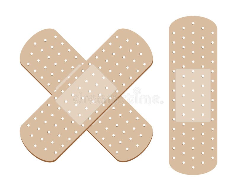 Vektorkleberverband stockfoto. Bild von notfall, krankenhaus - 7284258