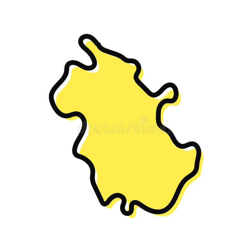 Anhui Region of China Vector Map Illustration Stock Vector ...