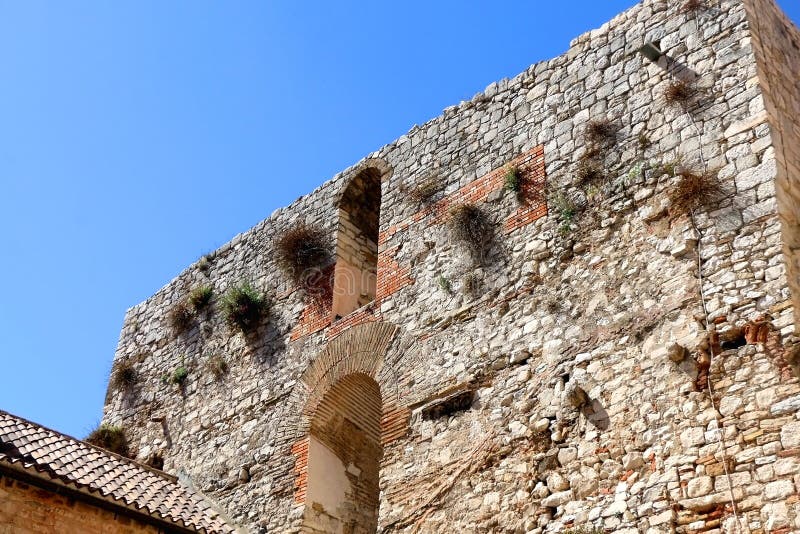 Architecture in Split, Croatia Stock Image - Image of plant, outdoor ...