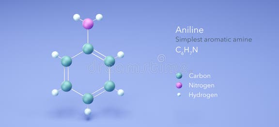 Aniline, Molecular Structures, Aromatic Amine, 3d Model, Structural ...