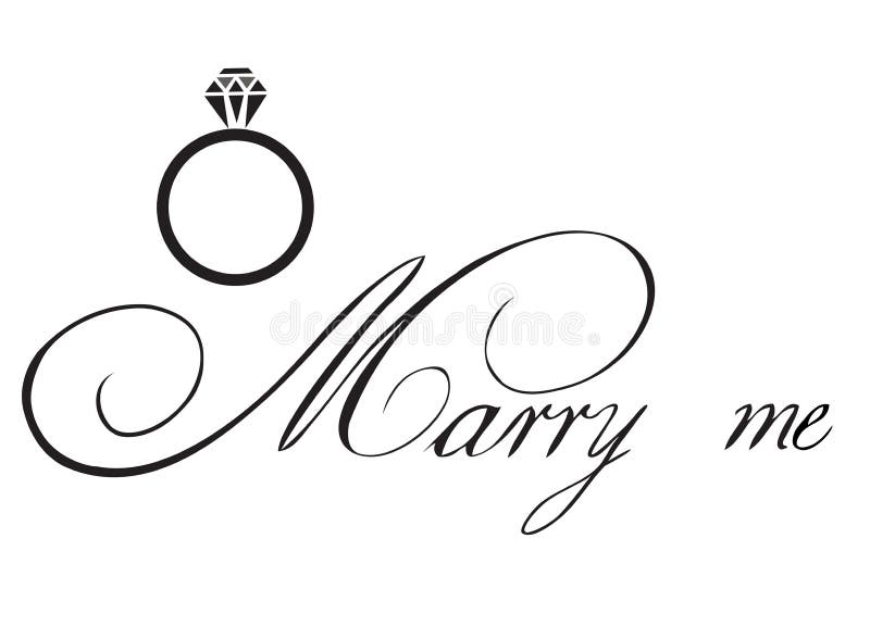 Anillos De Boda Vectoriales Mr Y Mrs. Ilustración del Vector ...