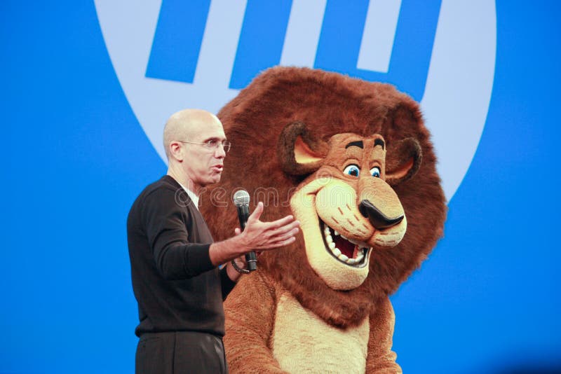 Animaci Ceo Dreamworks Jeffrey Katzenberg Zdjęcie Editorial - Obraz ...