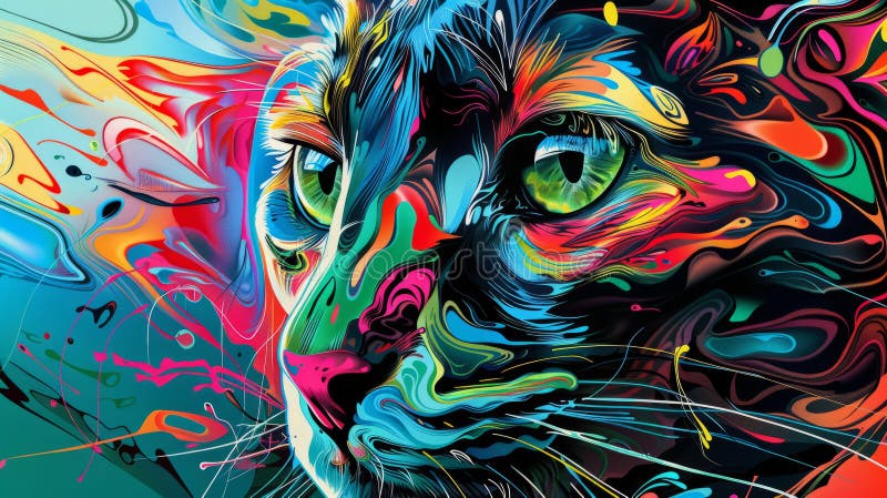 Animal abstract color art stock illustration. Illustration of natural ...