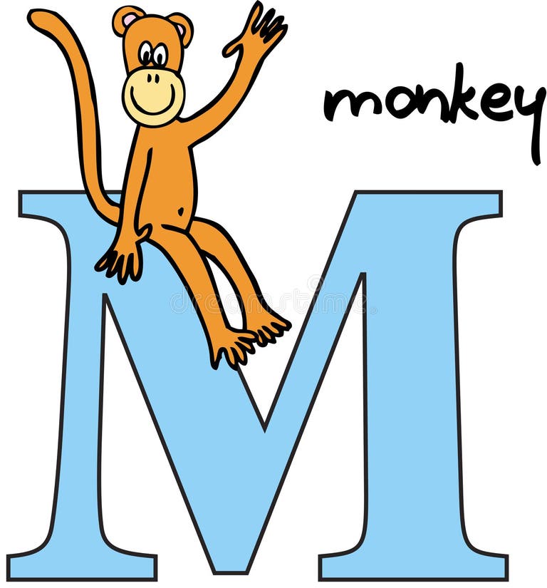 Monkey Letter Stock Illustrations – 1,912 Monkey Letter Stock ...